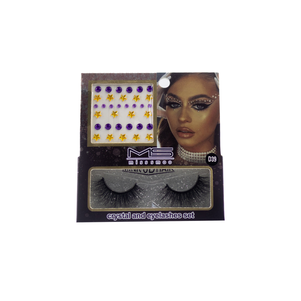 Miss Smoo Crystal and Eyelash Set D39