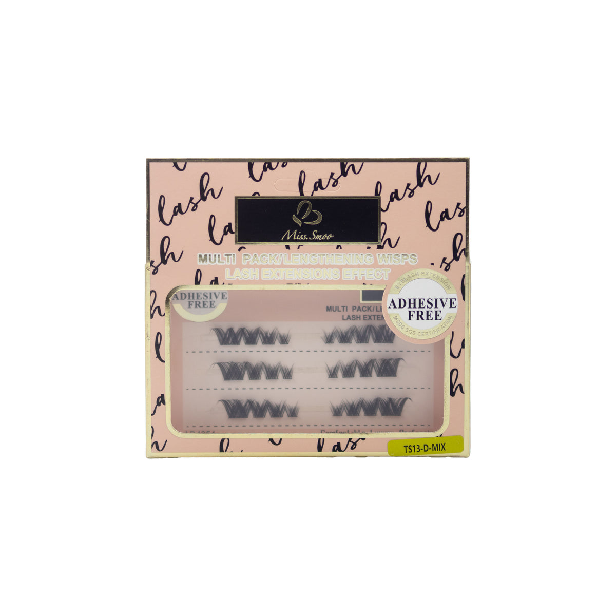 Miss Smoo multi pack/ lengthening wisps lash extensions TS13-D-MIX